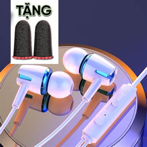 Tai nghe bass mạnh mẽ Tai Nghe Gaming Có Dây Nhét Tai Chơi Game Chống Ồn Có Mic In Ear Cho