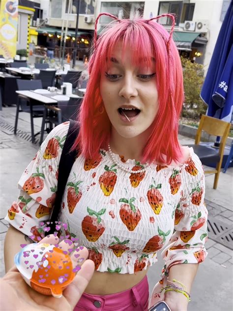 Giving Kinder Joy To Cute Girls😍🍬 Giving Kinder Joy To Cute Girls😍🍬