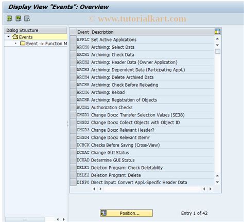 REAJCG SAP Tcode CG Events REAJCG SAP Tcode CG Events