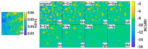 Fft Method Filtering Results At Different Filter Radii A Vv
