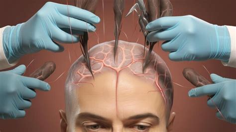 Premium Ai Image A Man With The Brain Removed And His Hands Are On The Head