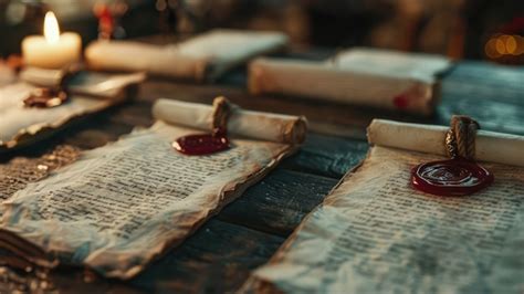 View Of Ancient Paper Scroll For Writing And Documenting Ai Generated Image