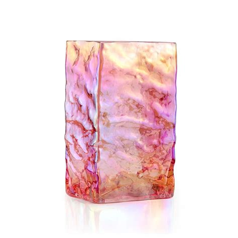 Iridescent Glass Vase Iridescent Glass Glass Vase Glass Floor Vase