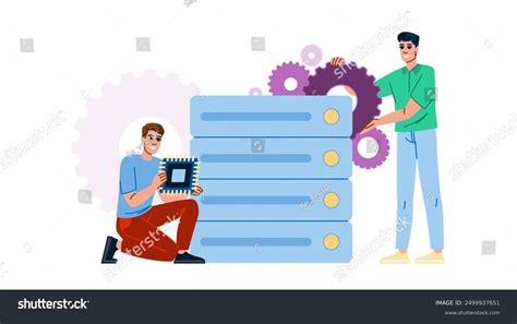 Efficiency Server Upgrade Vector Security Hardware Stock Vector Royalty Free 2499937651