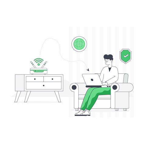 An Editable Flat Illustration Of Wireless Connection 7752119 Vector Art