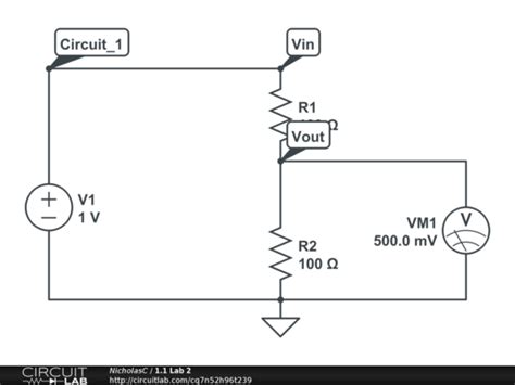1 1 Lab 2 CircuitLab