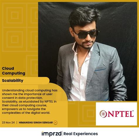 Himanshu Singh Sengar On Linkedin Nptel