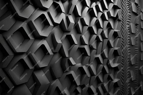 Premium Photo Bold And Modern Geometric Shapes Meet Carbon Texture In Striking Background