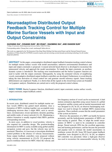 pdf neuroadaptive distributed output feedback tracking control for