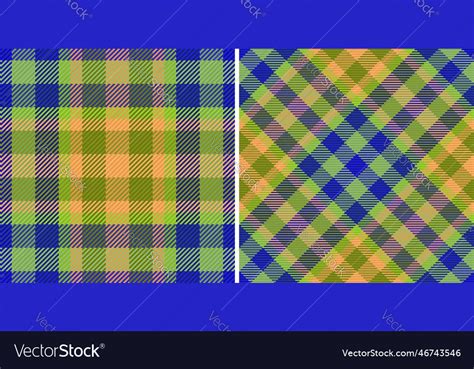 Seamless Check Textile Tartan Pattern Background Vector Image