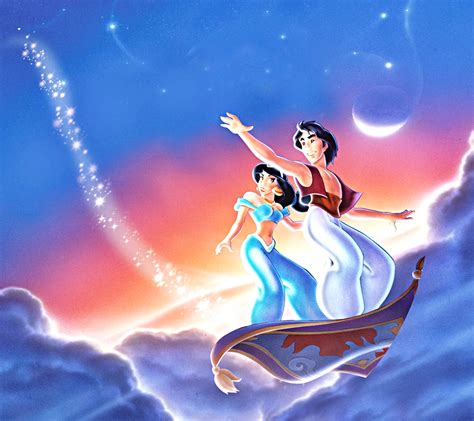 Walt Disney Mobile Wallpapers Aladdin Princess Jasmine And Carpet