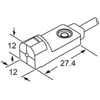 Panasonic GX H12A P C5 Rectangular Shaped Inductive Proximity Sensor 12mm Wide Top Sense