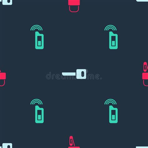 Set Lock Picks For Lock Picking Key And Car Key With Remote On Seamless Pattern Vector Stock