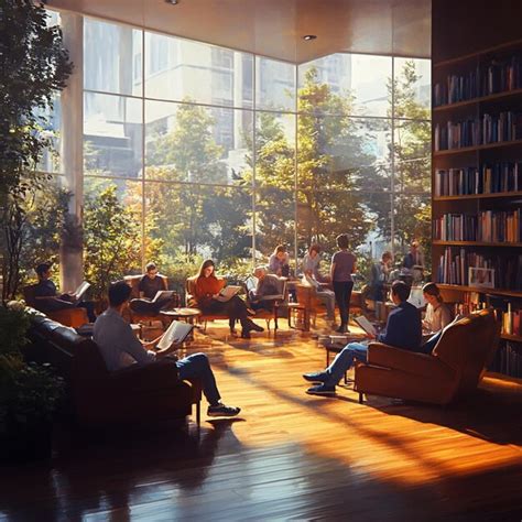 A Hyperrealistic Scene Of A Group Of People Gathered Premium Ai