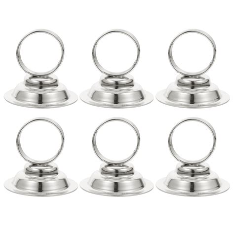 Hemoton 6 Pcs Wedding Place Cards For Table Setting Vertical Number Plate Clip Office