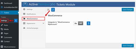 Tickets Extension Woocommerce Settings Activemember360 Documentation