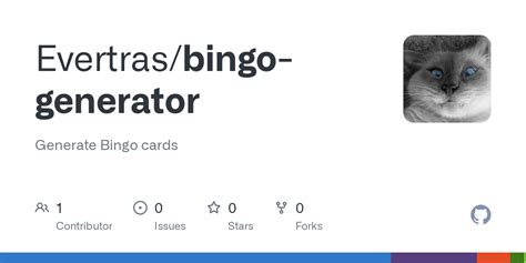 GitHub Evertras Bingo Generator Generate Bingo Cards