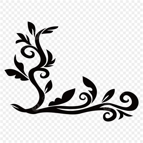 Floral Element Vector Art Png Leaf Floral Element Floral Element Leaf Png Image For Free