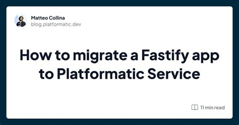 How To Migrate A Fastify App To Platformatic Service Rwebdev