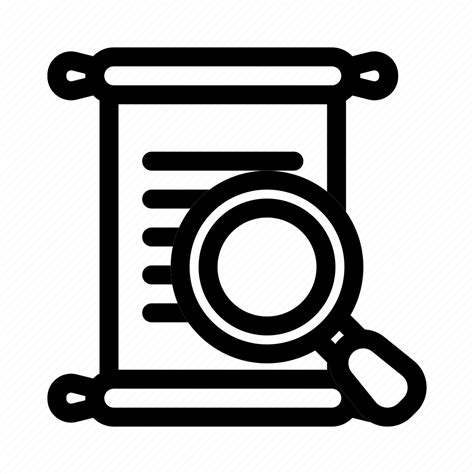 Scroll File Search Document Ancient Icon Download On Iconfinder