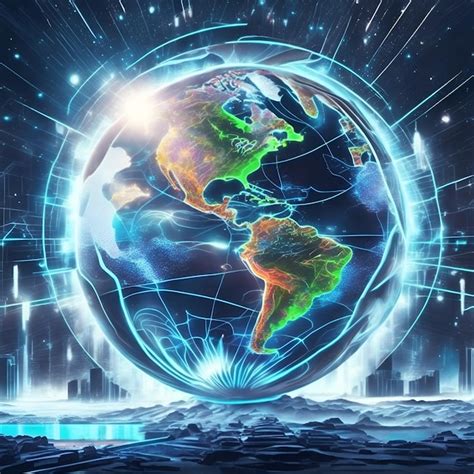 Premium Ai Image Mapping The Global Connection Network With Vector Technology