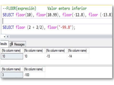 Funciones matemáticas en SQL Server DBA dixit