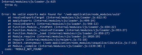 Javascript How To Fix Error No Valid Exports Main Found For ‘web