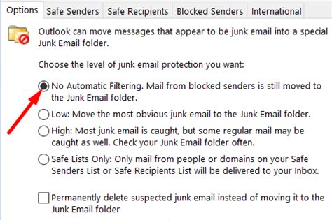How To Turn Off Outlook S Junk Email Filter Technipages