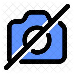 Camera Off Icon Download In Colored Outline Style