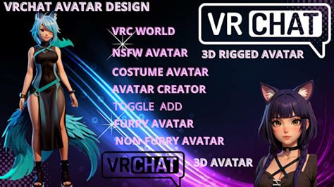 Upload Vrc Avatar Vr Game Ar Vr Character Vrchat Unity Furry Vrc Vrchat World By Ferry