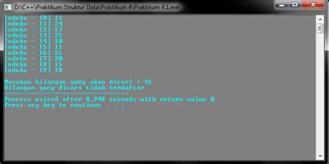 Program Mencari Bilangan Di Dalam Indeks Array Array Dalam Fungsi C C CAHYASMARA