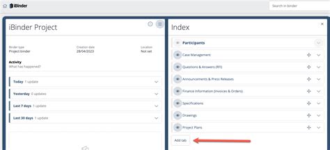Create Edit Tabs Ibinder