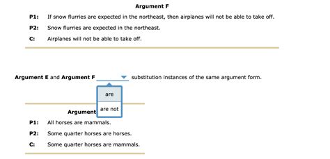 Solved 3 Recognizing Argument Forms And Substitution