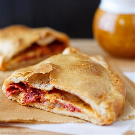 Easy Calzone Pizza Recipe Happy Foods Tube