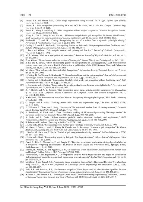 Human Gait Recognition Using Preprocessing And Classification Techniques Pdf