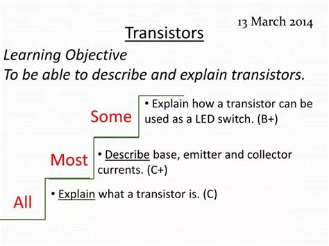 PPT Transistors PowerPoint Presentation Free Download ID