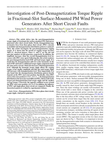20250107paperinvestigationofpost Demagnetizationtorquerippleinfractional Slotsurface
