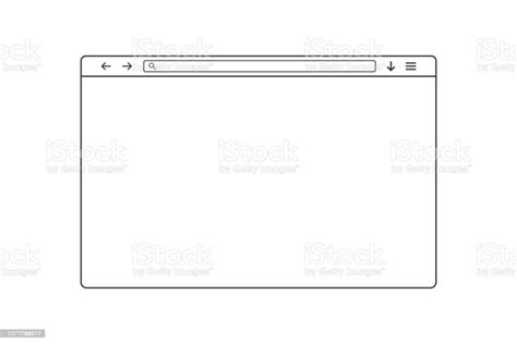 Web Browser Window Simple Outline Web Page Browser Template With Word Work Web Browser
