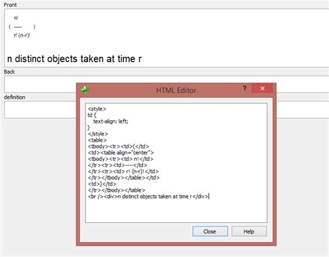 entering formulas in html css is there an easy easier way r anki