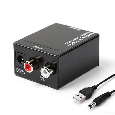HOT Analog To Digital Audio Converter Optical Coaxial RCA Toslink Audio Sound Adapter SPDIF