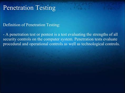 Penetration Testing PPT