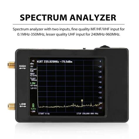 Új Verzió Portable Apró Spectrum Analyzer Handheld 2 8 Tiny Frequency Analyzer 100Khz Mf Hf