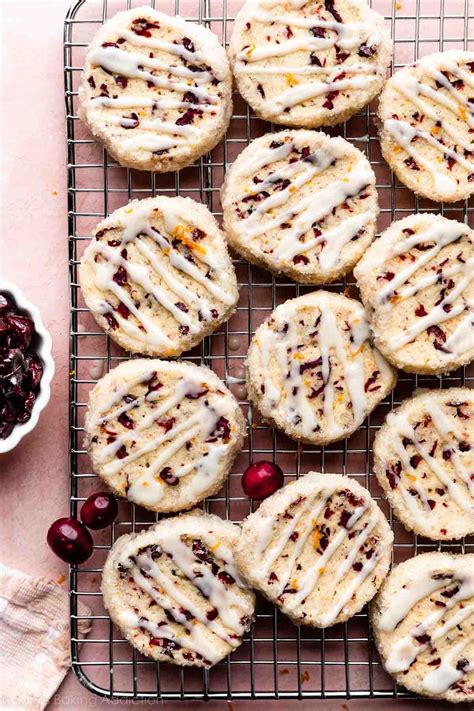 Cranberry Orange Icebox Cookies Sallys Baking