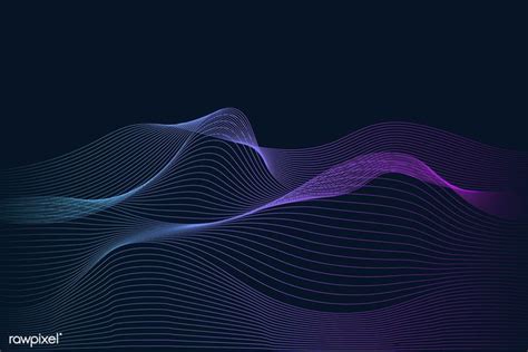 Data Visualization Dynamic Wave Pattern Vector Free Image By Rawpixel