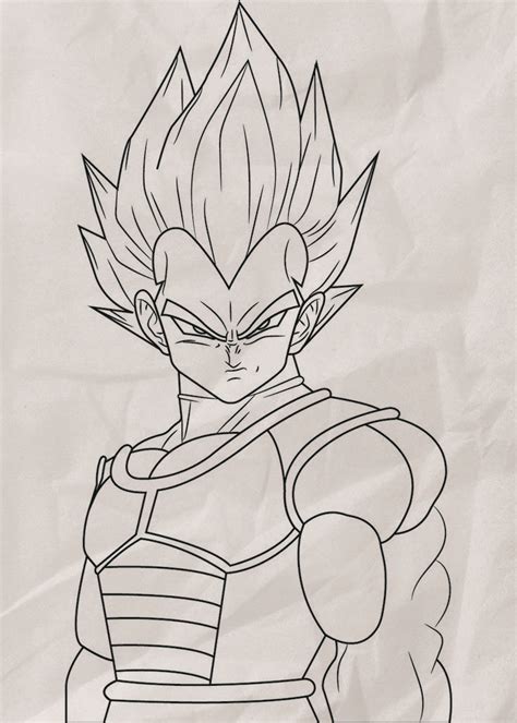 How To Draw Vegeta A Step By Step Guide Naruto Drawings Easy Easy