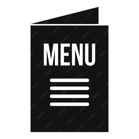 Premium Vector Menu Card Icon Simple Illustration Of Menu Card Vector Icon For Web Design