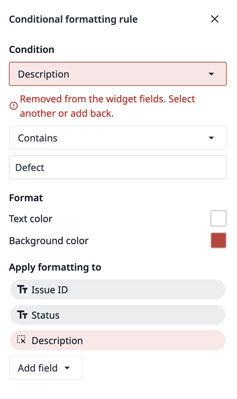 Conditional Formatting