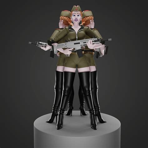 The Commie Girls What Do You Think Rendered With Cycles R Blender