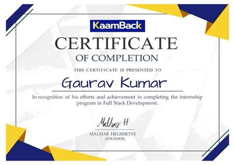 gaurav kumar on linkedin fullstackdevelopment internshipexperience achievement careergrowth…