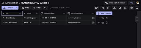 Using Array Of Maps • Rowy Docs